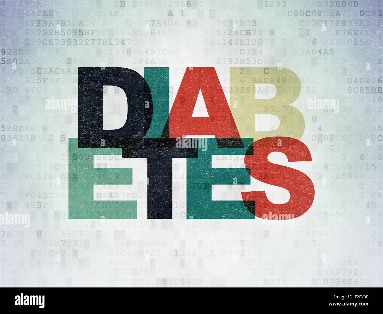 Medicine concept: Diabetes on Digital Paper background Stock Photo - Alamy