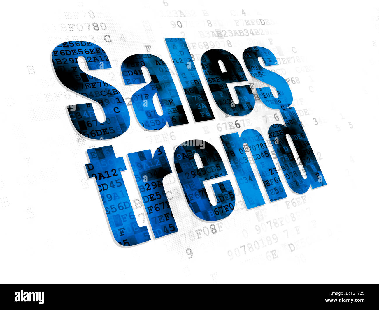 Marketing concept: Sales Trend on Digital background Stock Photo - Alamy