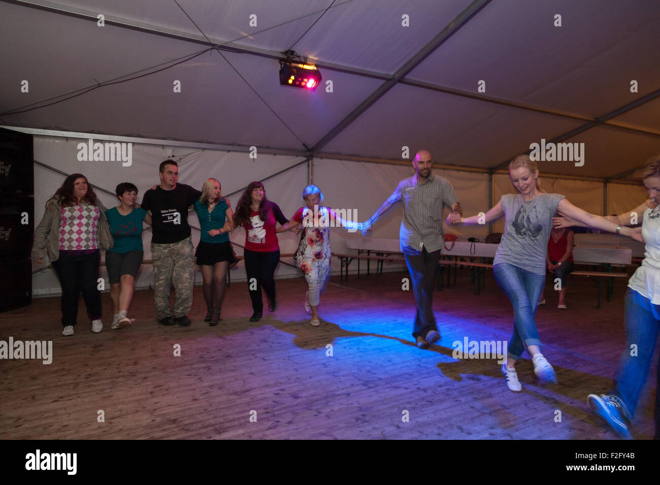 06.08.2011, Gallin, Mecklenburg-Western Pomerania, Germany - Disco in ...
