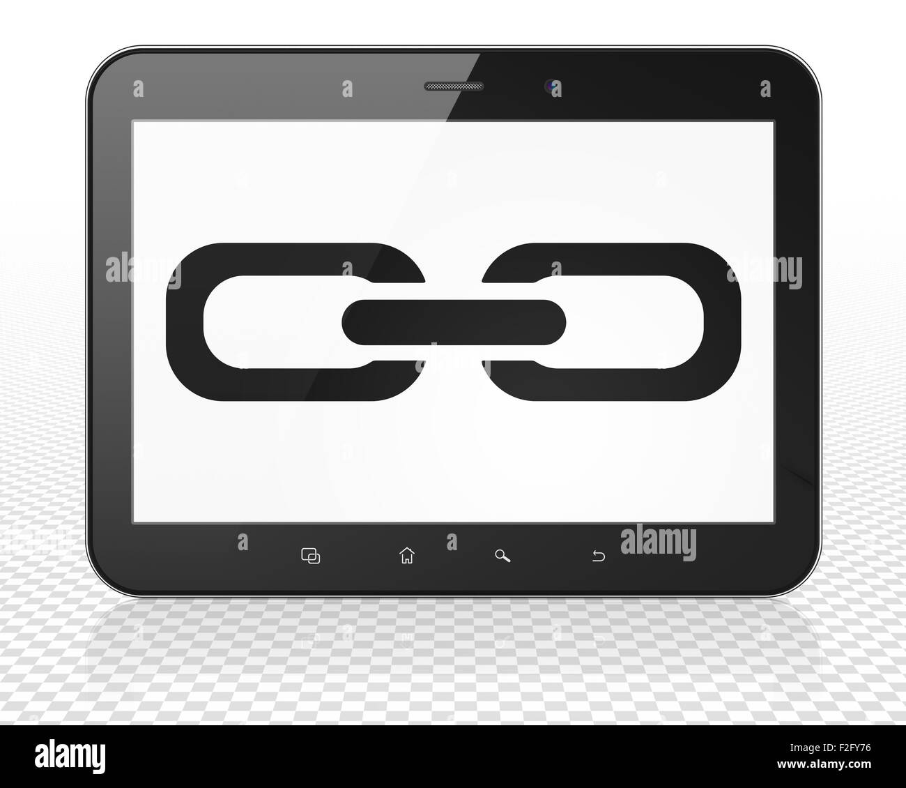 Web design concept: Tablet Pc Computer with Link on display Stock Photo ...