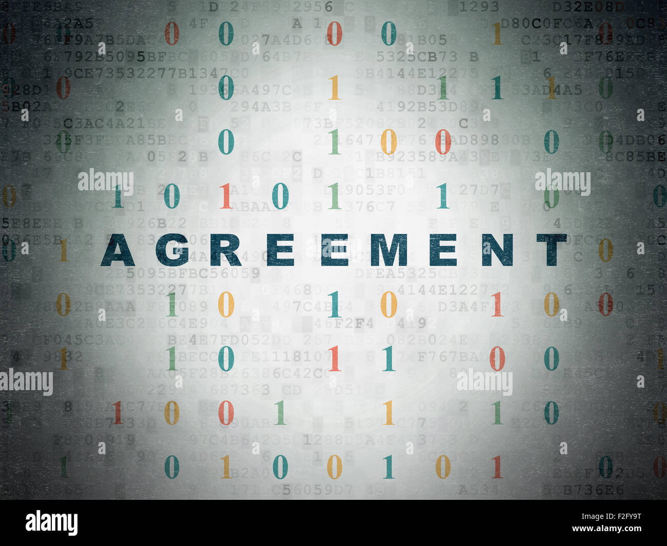 Business concept: Agreement on Digital Paper background Stock Photo - Alamy