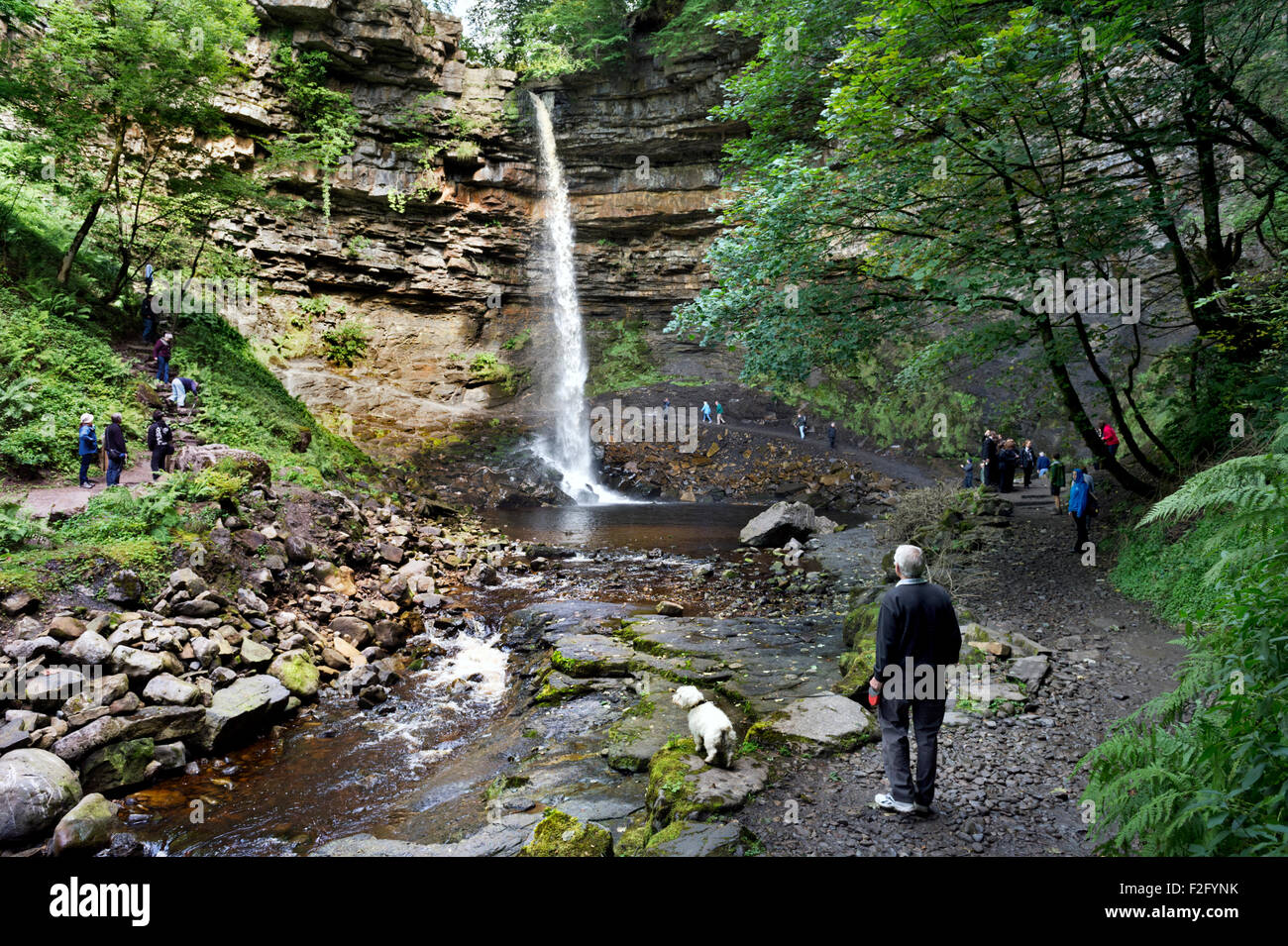 Hardraw Force waterfall, Hawes, North Yorkshire Stock Photo - Alamy