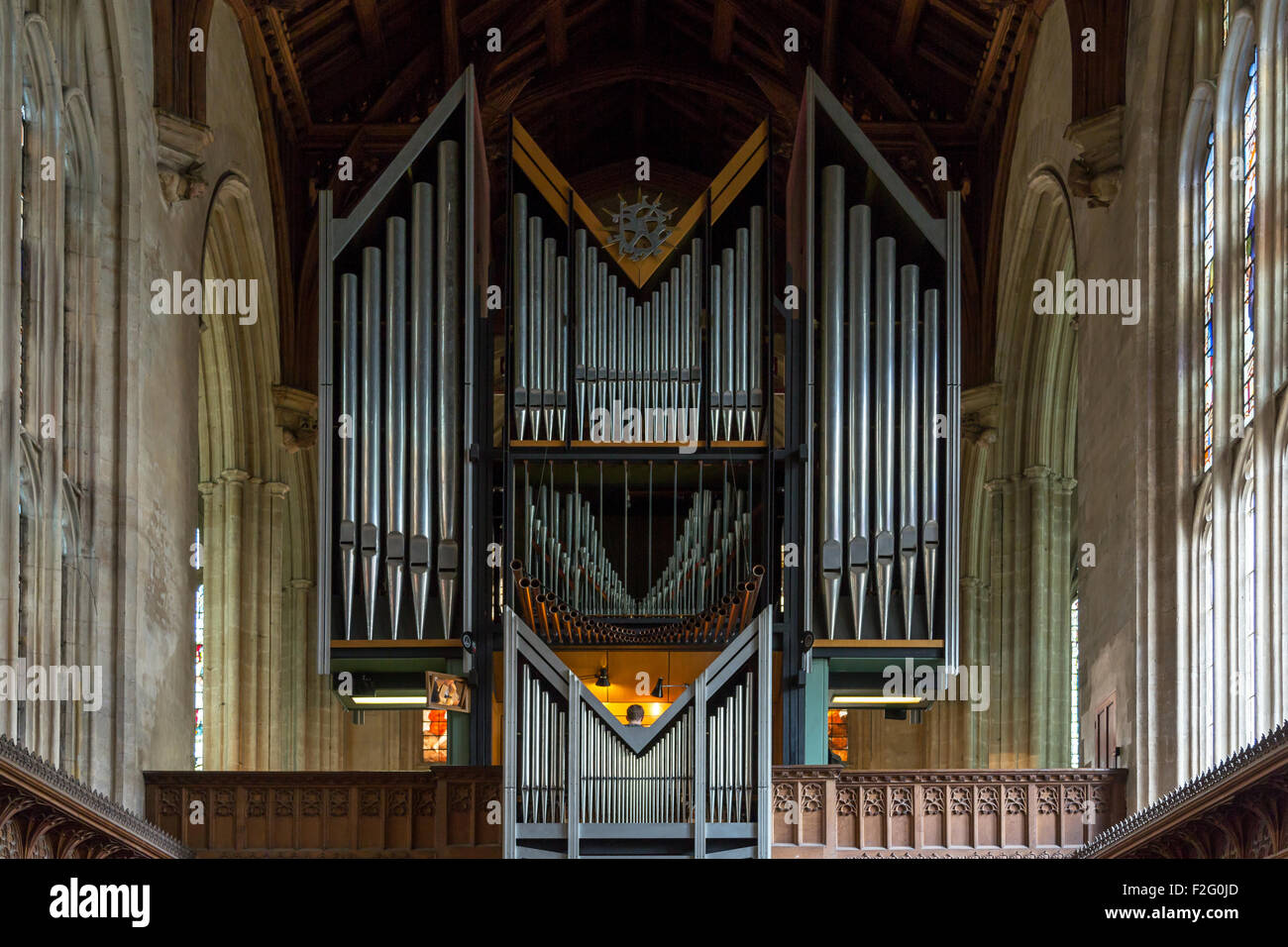 New college chapel with organ hi-res stock photography and images - Alamy