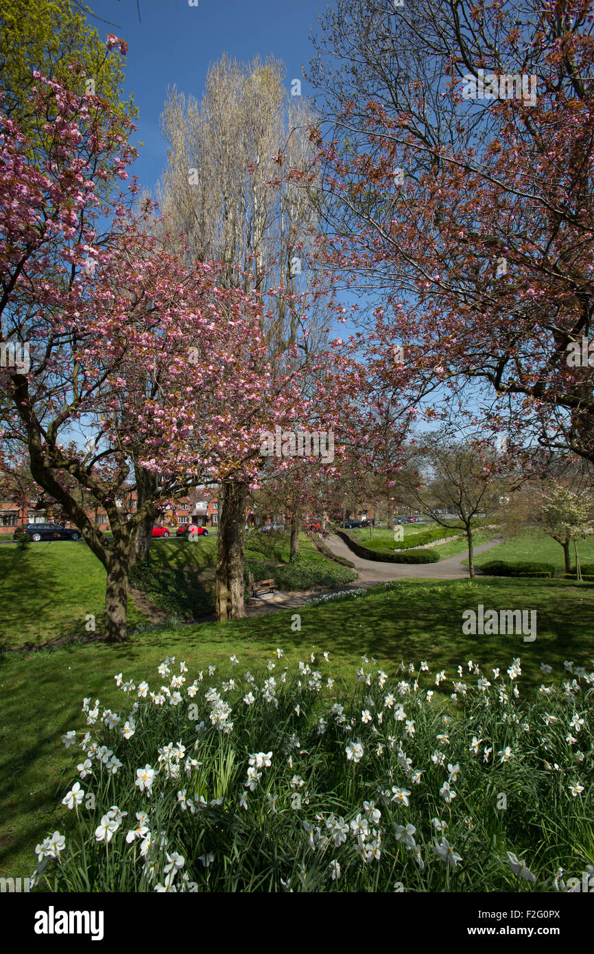 Village of Port Sunlight, England. Picturesque spring view in Port ...