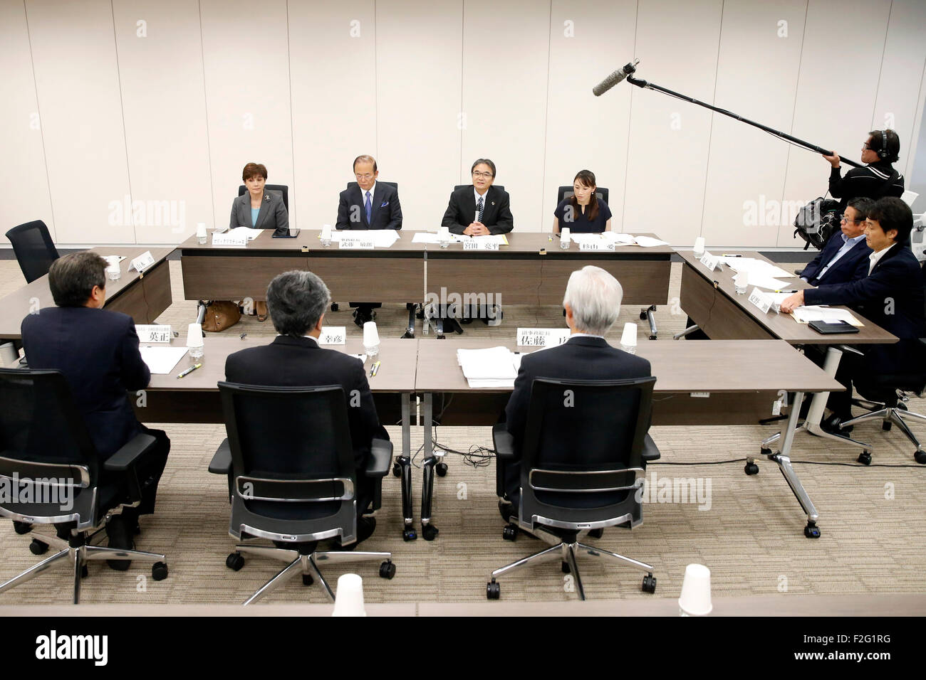 Tokyo, Japan. 18th September, 2015. (L-R) Mari Christine, Toshiro Muto ...