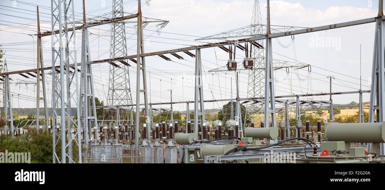 detail of a electrical substation in Southern Germany Stock Photo - Alamy
