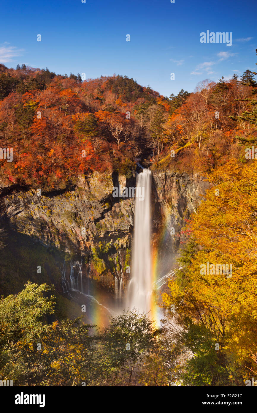The Kegon Falls (Kegon-no-taki, 華厳の滝) near Nikko, Japan surrounded by ... The Kegon Falls (Kegon-no-taki, 華厳の滝) near Nikko, Japan surrounded by ...