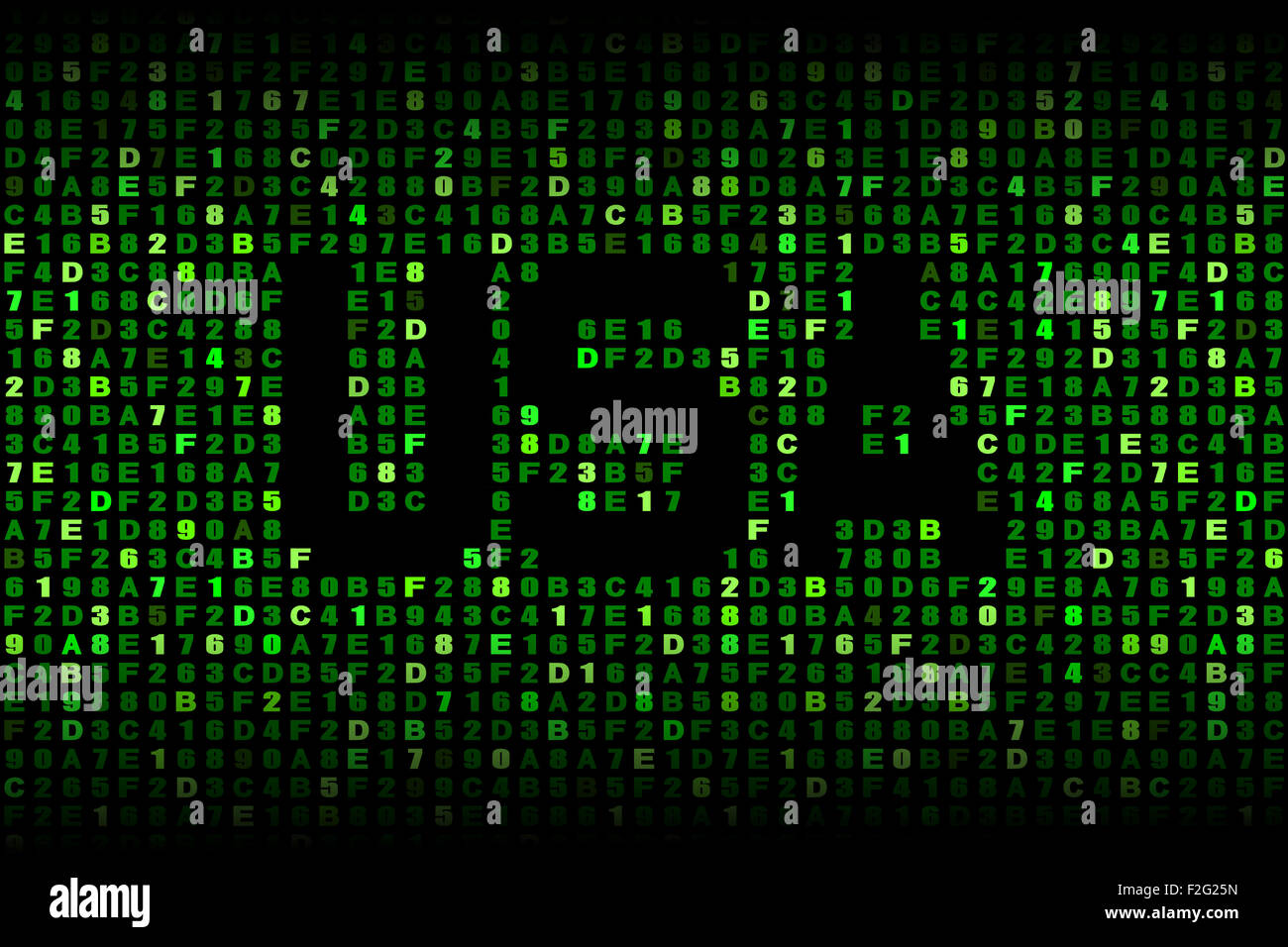 USA text on hex code illustration Stock Photo - Alamy