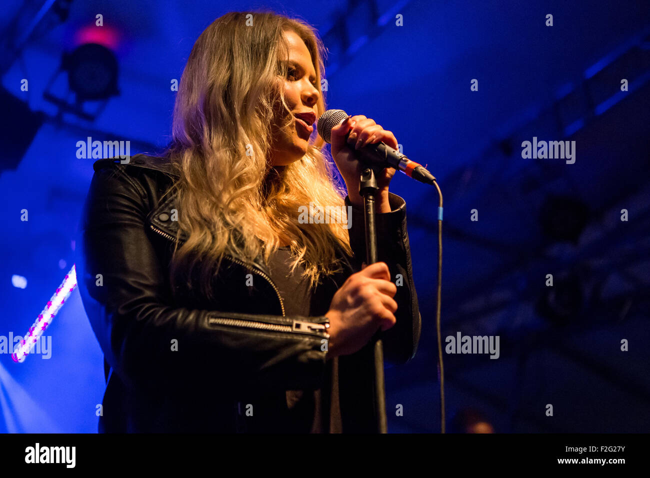 Milan Italy. 17th September 2015. The Australian singer GRACE performs ...