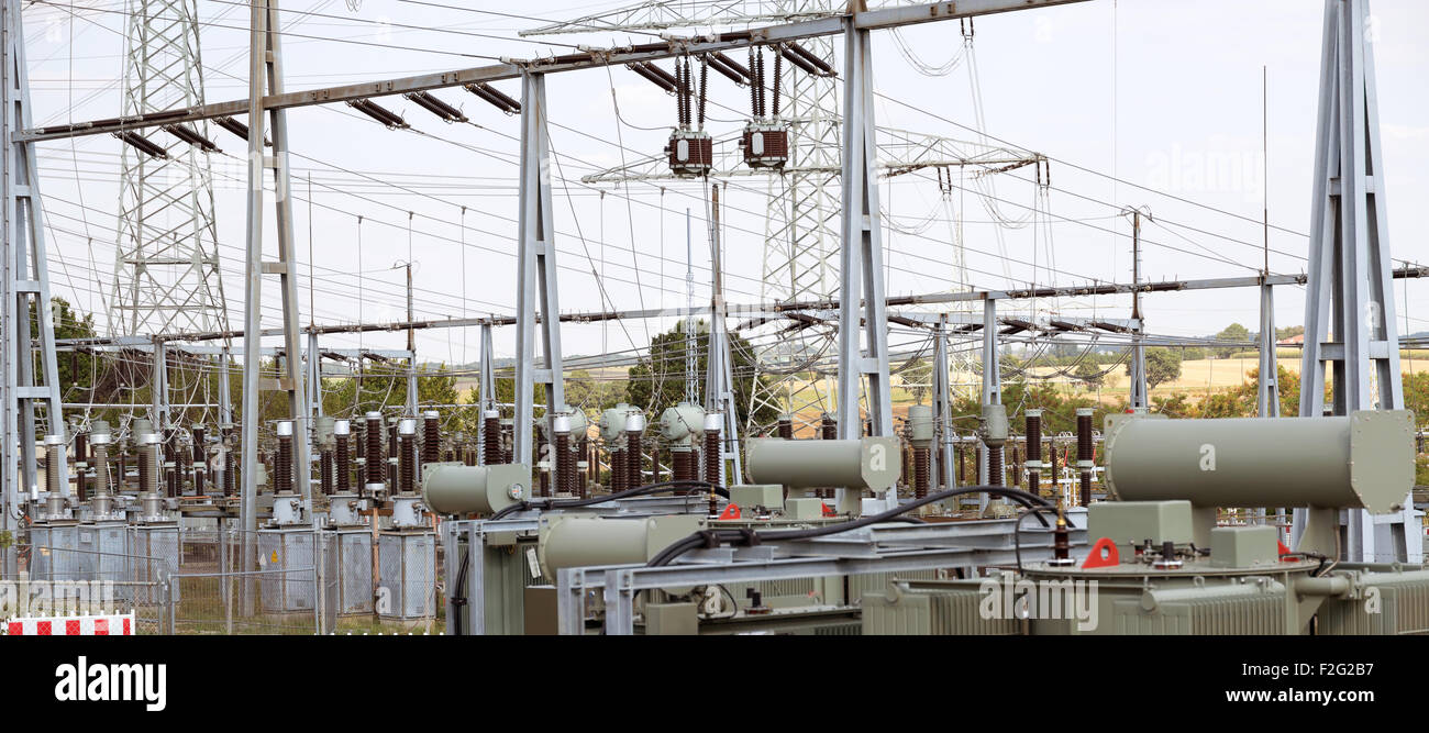 detail of a electrical substation in Southern Germany Stock Photo - Alamy