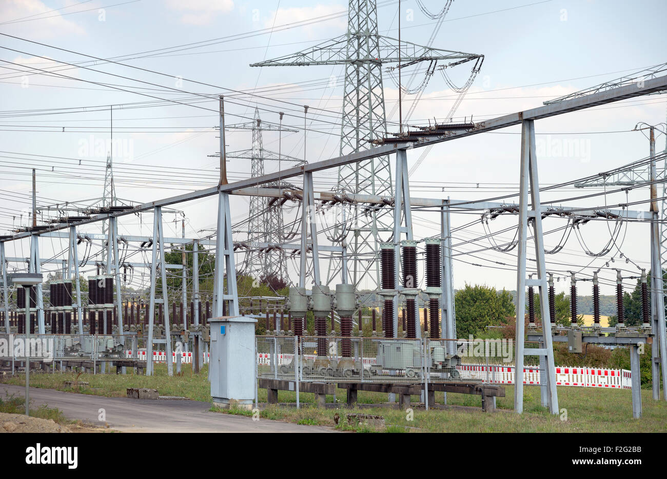 detail of a electrical substation in Southern Germany Stock Photo - Alamy