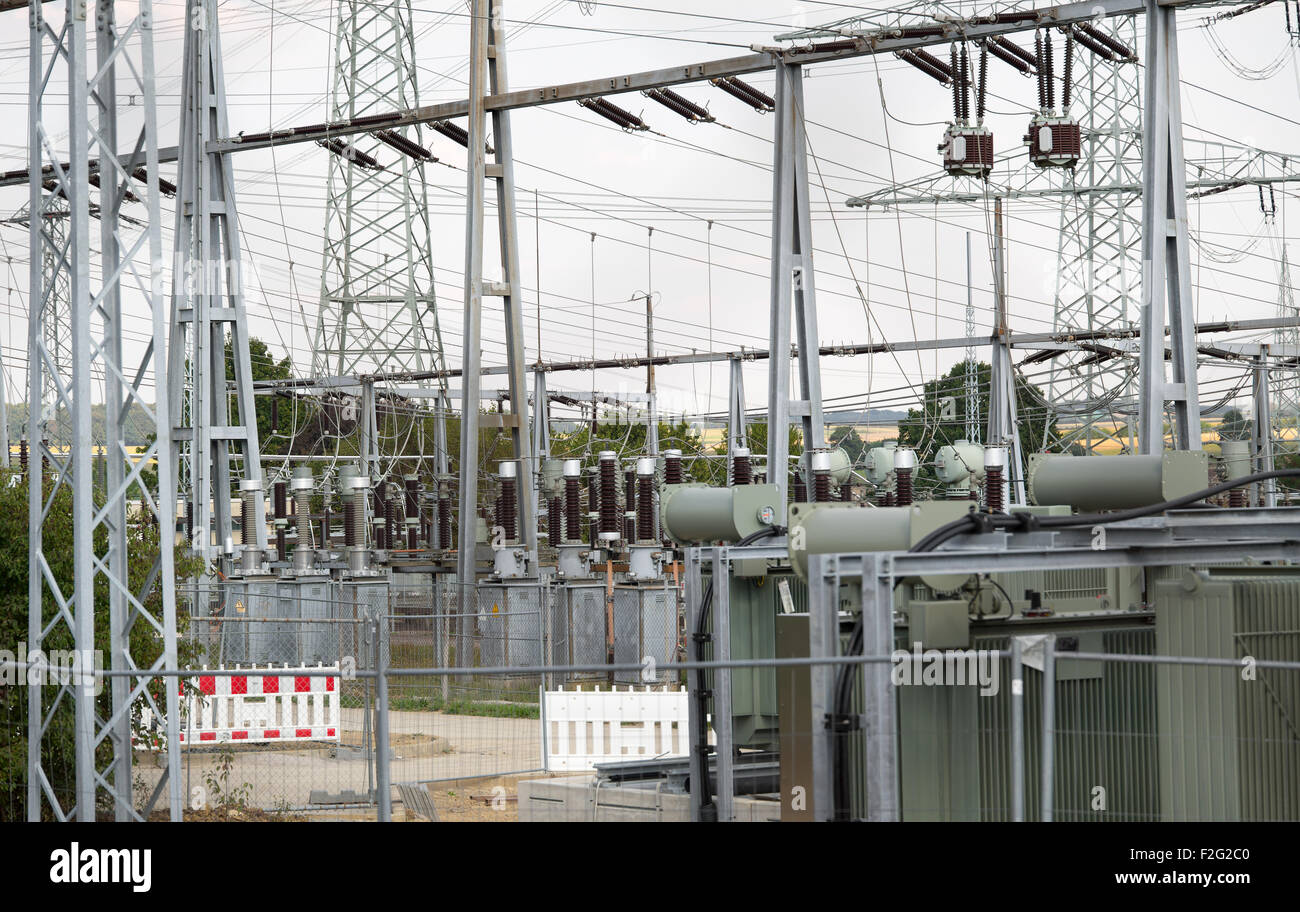 detail of a electrical substation in Southern Germany Stock Photo - Alamy