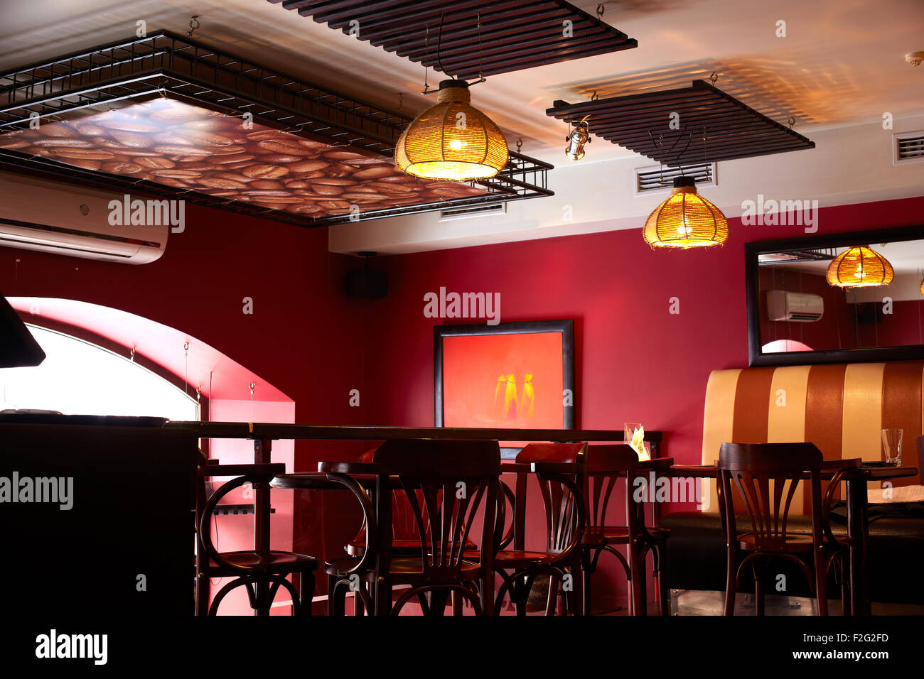 Photo of the interior of a pub Stock Photo - Alamy