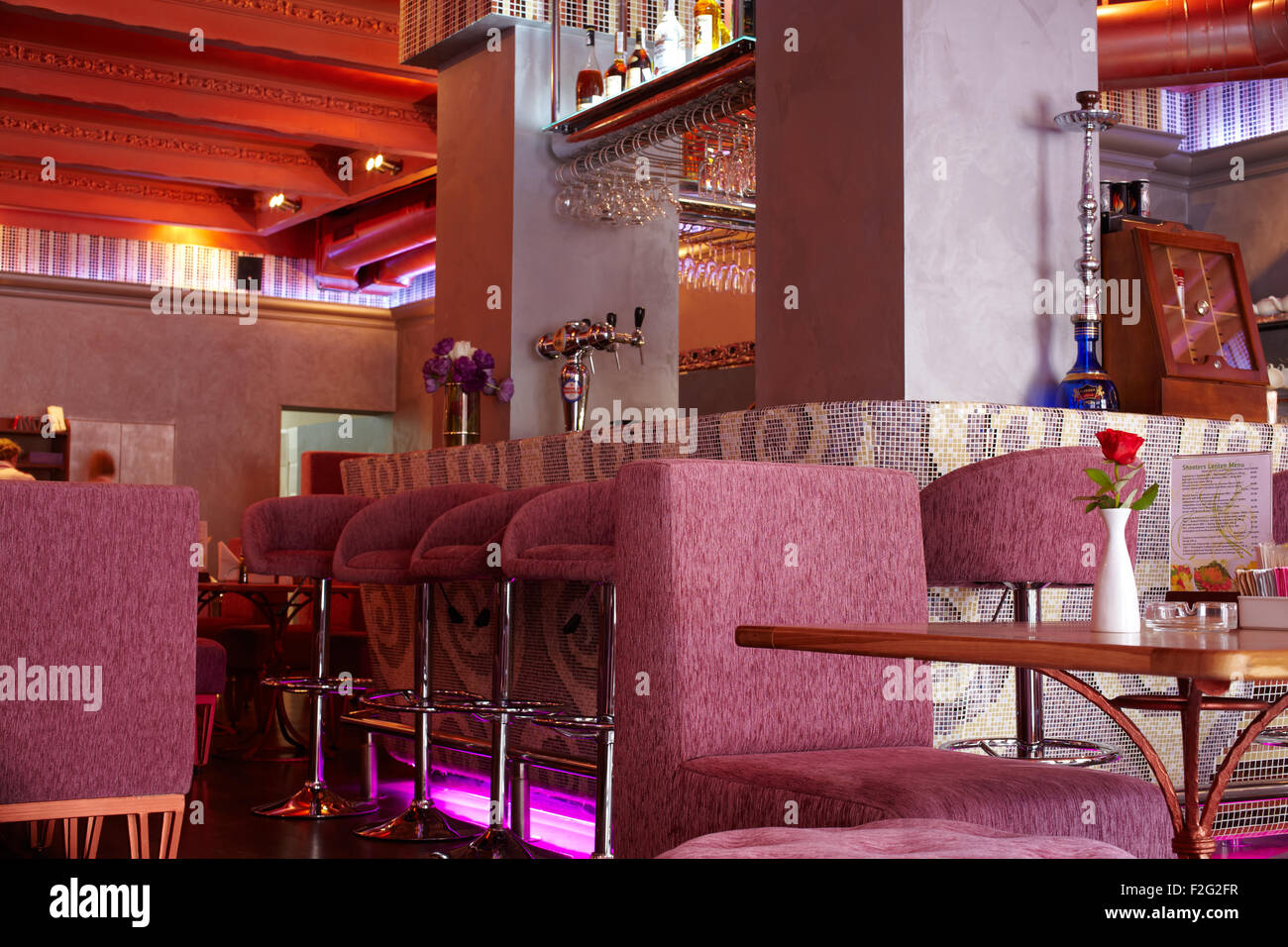 Photo of the interior of a pub Stock Photo - Alamy