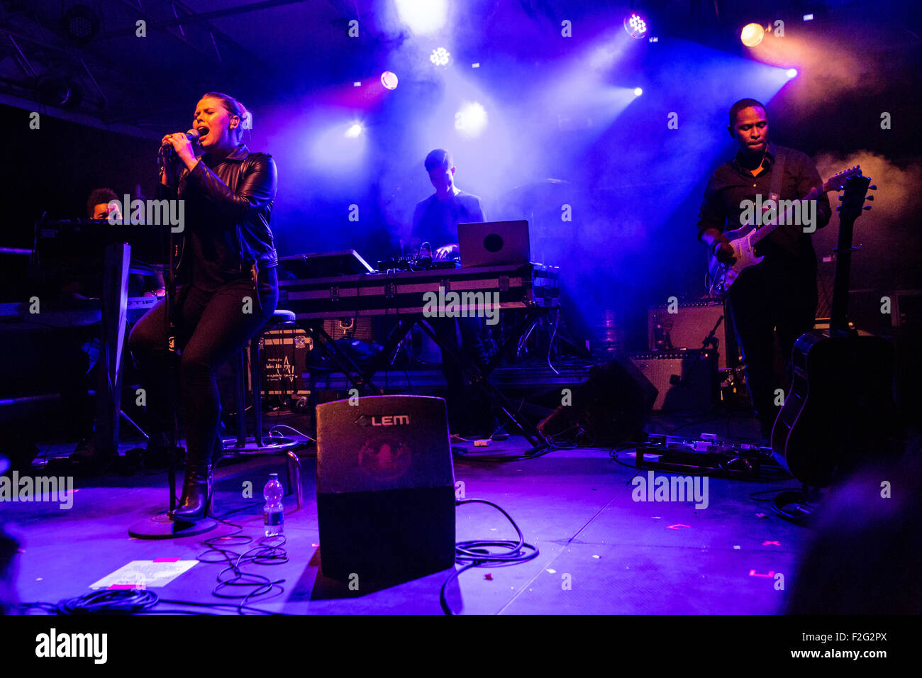 Milan Italy. 17th September 2015. The Australian singer GRACE performs ...