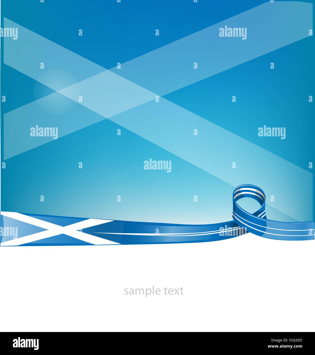 scotland ribbon flag on sky background Stock Vector Image & Art - Alamy