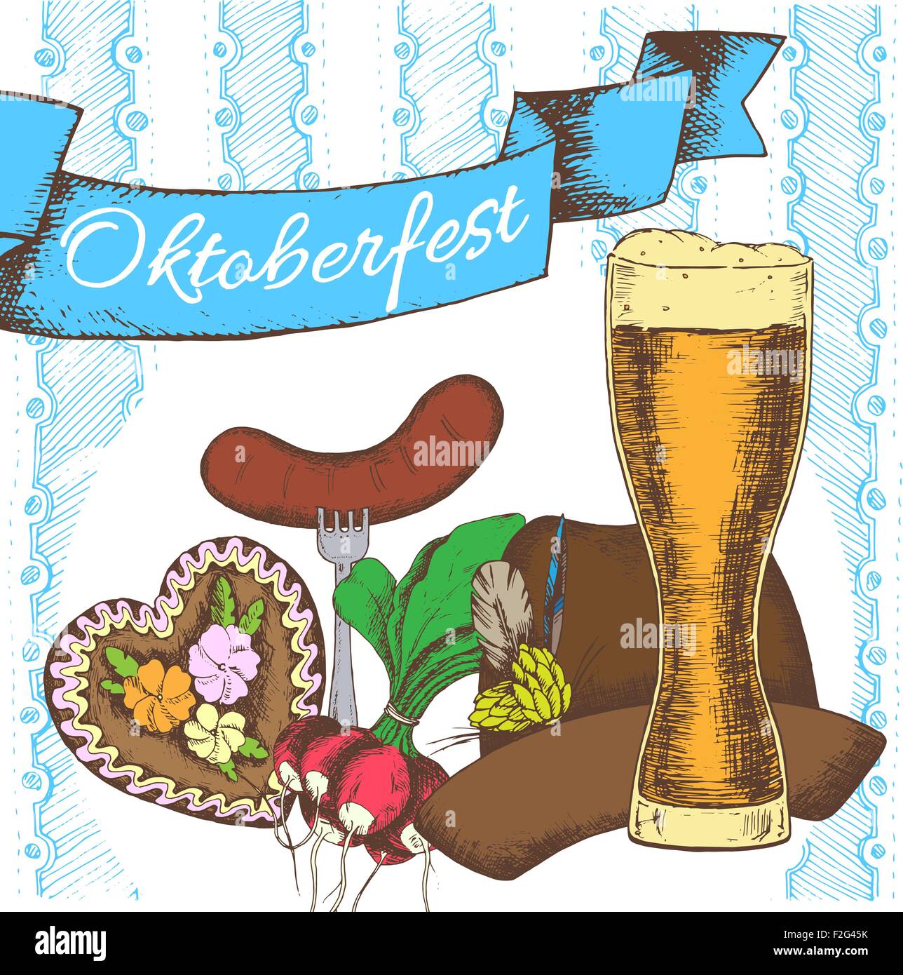 Oktoberfest vector illustration Stock Vector Image & Art - Alamy