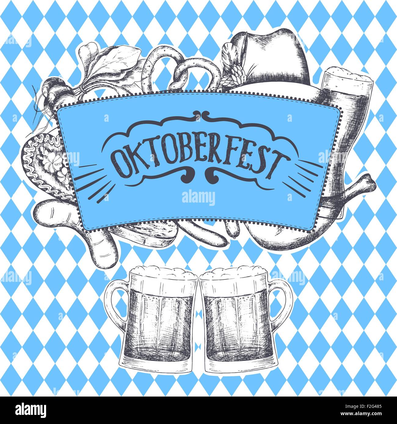 Oktoberfest vector illustration Stock Vector Image & Art - Alamy
