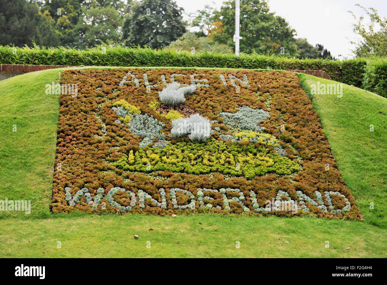 Guildford Surrey UK - Alice in Wonderland themed gardens in The Castle ...
