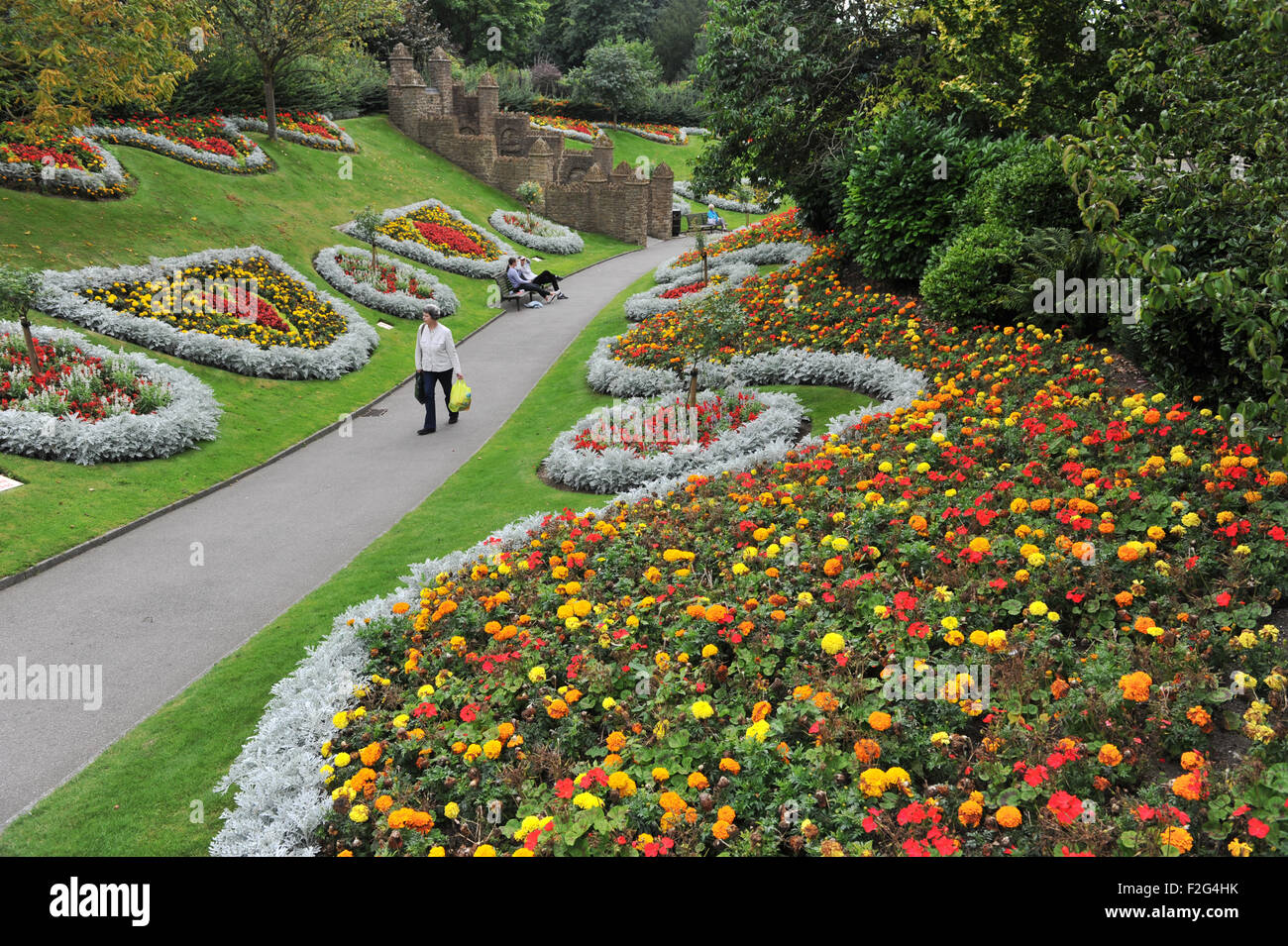 Guildford Surrey UK - Alice in Wonderland themed gardens in The Castle ...