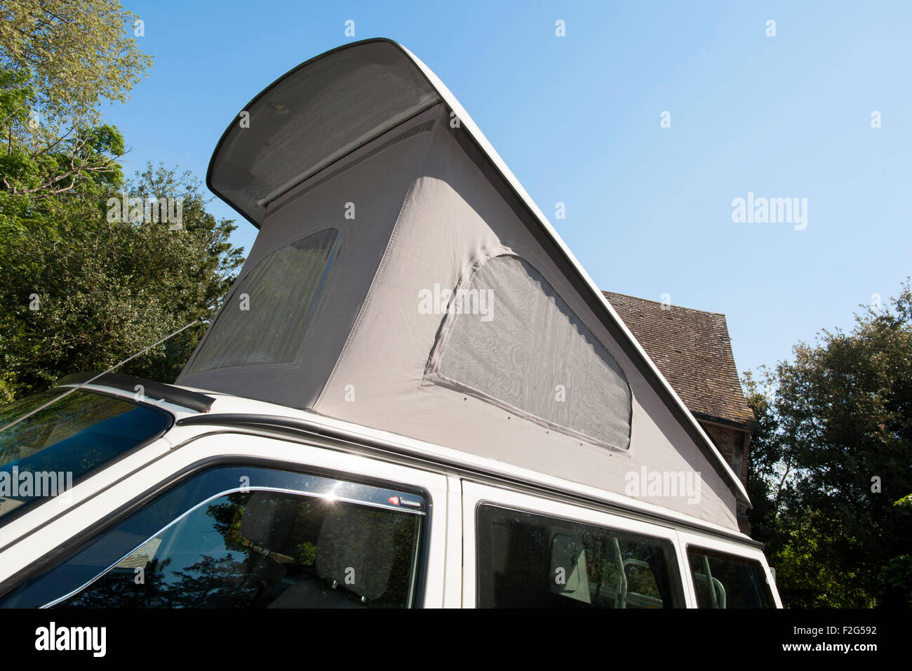 VW Volkswagen T4 camper van with pop top Stock Photo - Alamy