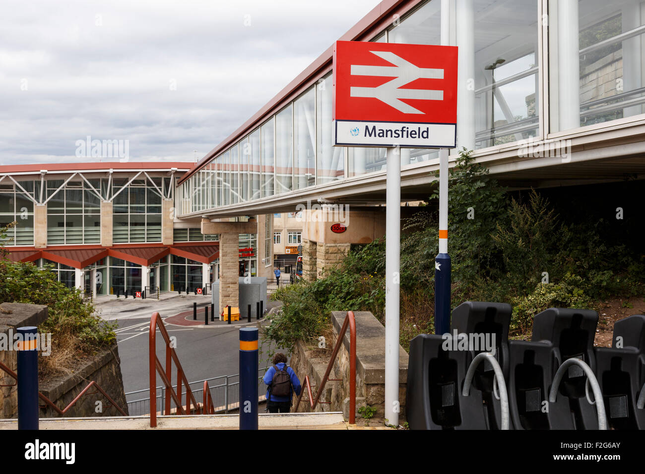 Mansfield station sign hi-res stock photography and images - Alamy