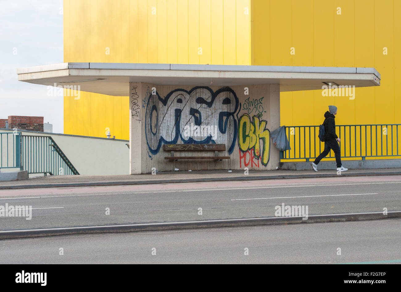 Bus stop german germany hi-res stock photography and images - Alamy