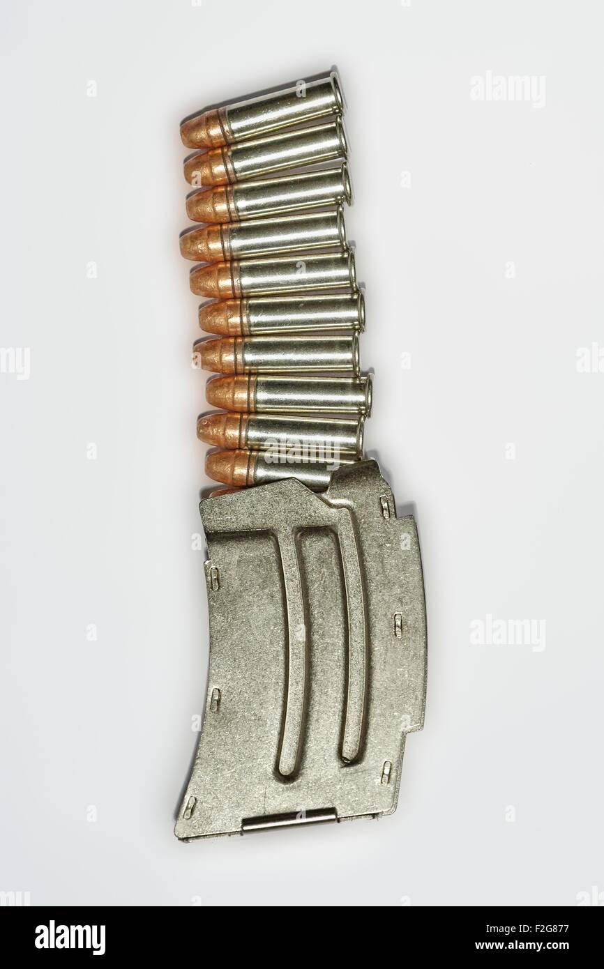 22LR Rimfire Ammunition CCI Stinger and 5 round Magazine Stock Photo ...