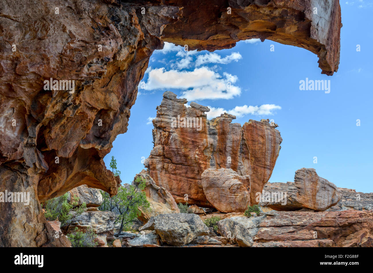Cederberg rock formations at the Stadsaal caves Stock Photo - Alamy