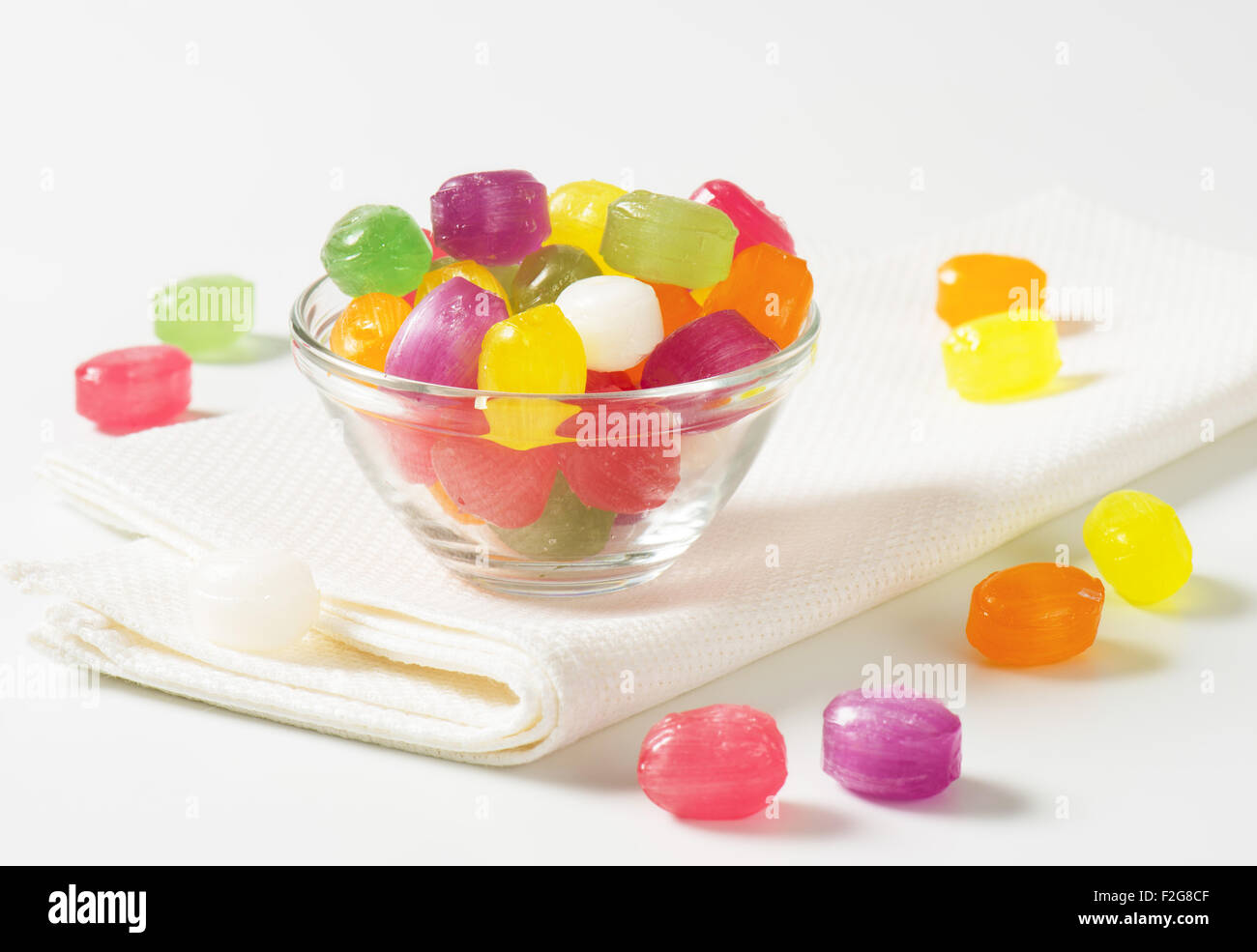 Fruit flavored hard candy drops Stock Photo - Alamy