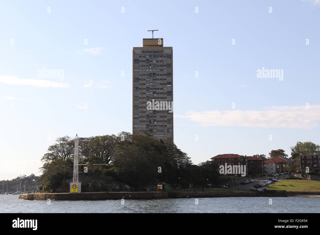 Blues Point Tower apartment block in McMahons Point, Sydney, Australia ...