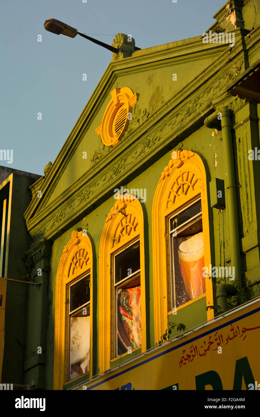 Facade and Windows of Shophouse Stock Photo - Alamy