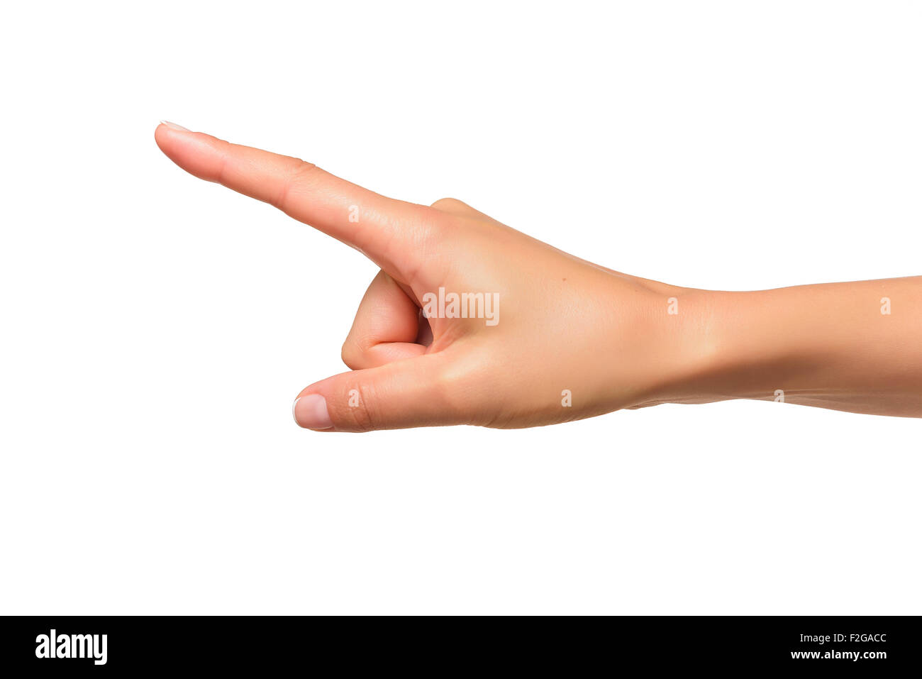 Human hand point with finger Stock Photo - Alamy