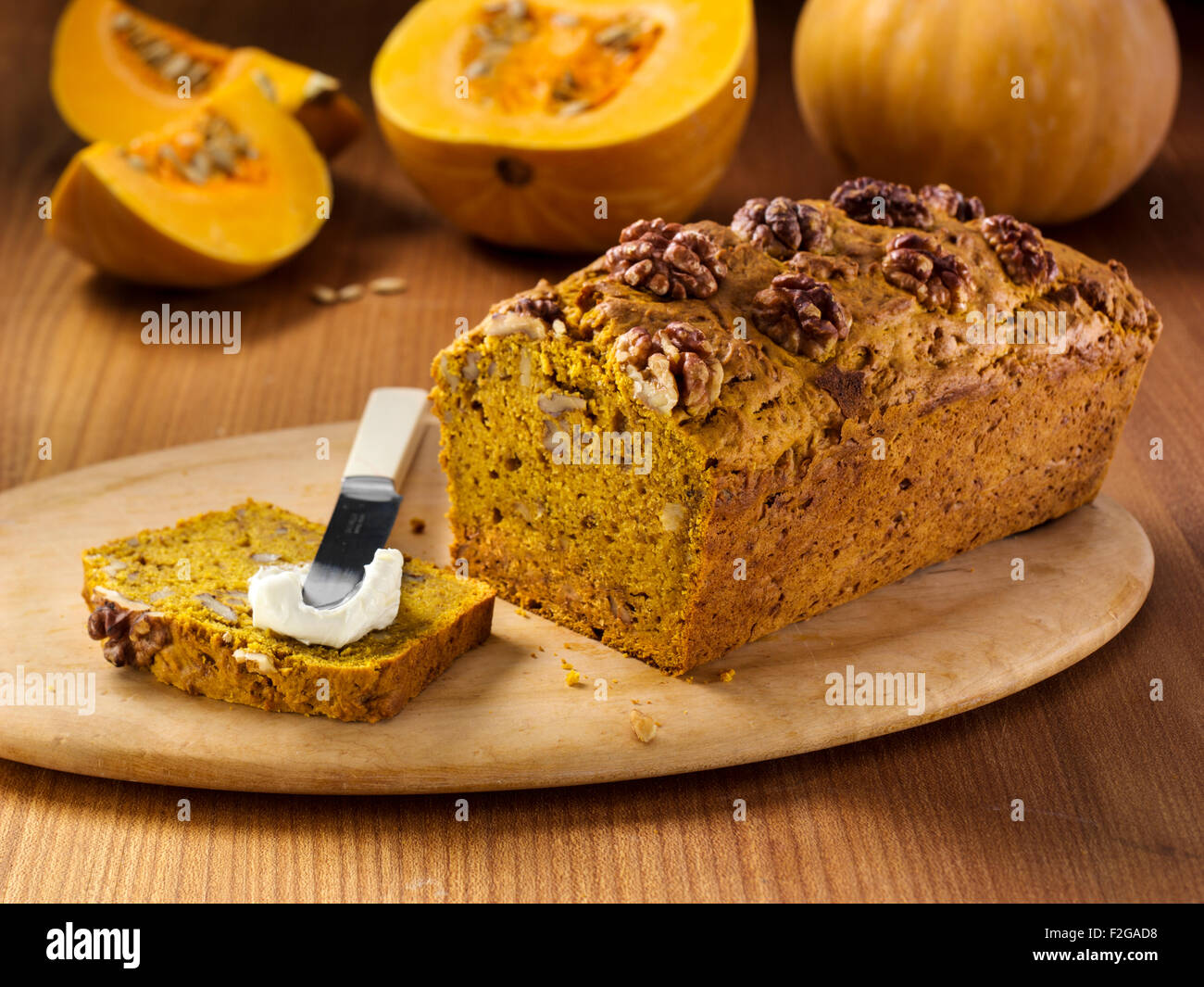 Sucanat pumpkin bread Stock Photo - Alamy