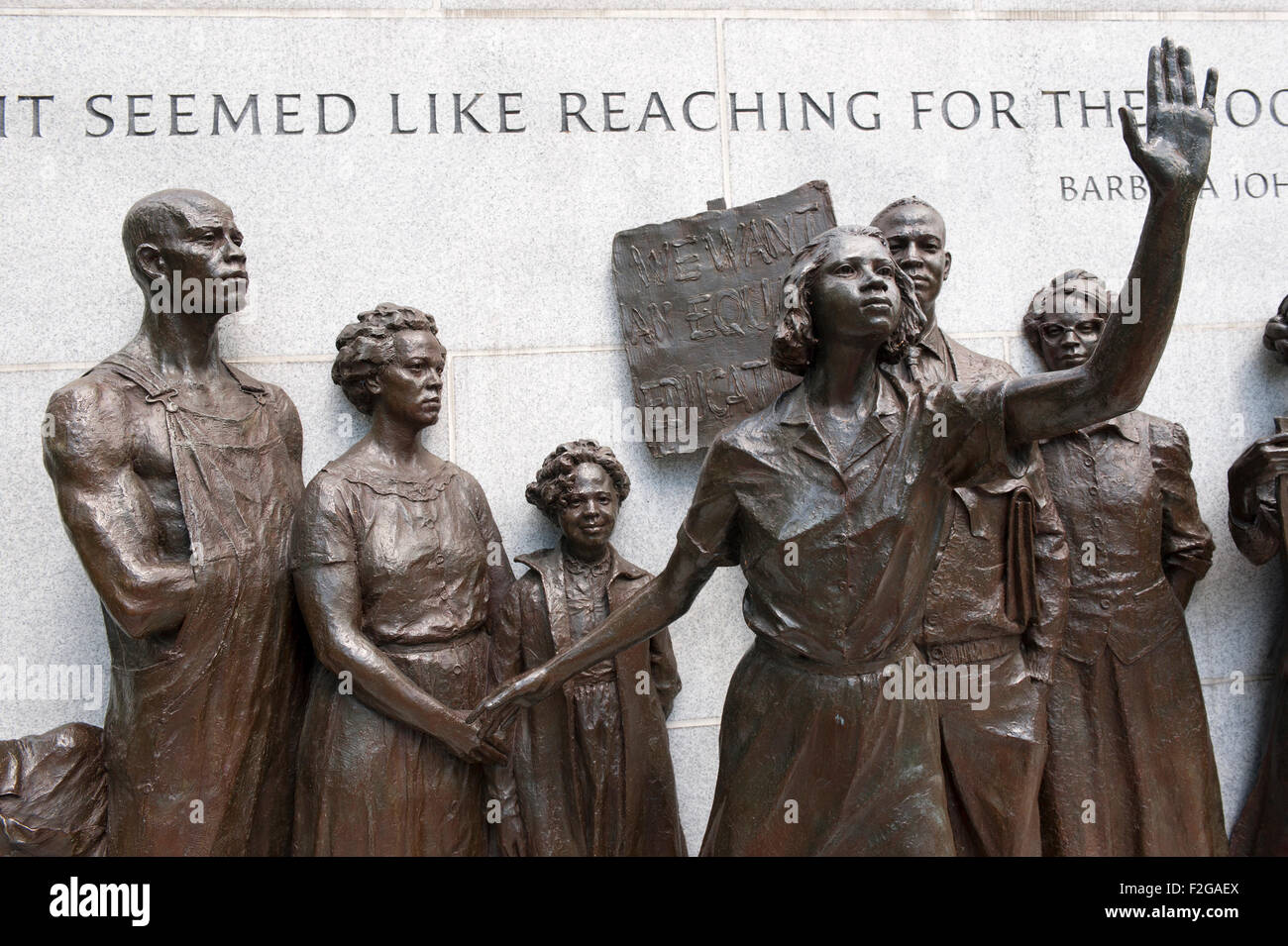 Virginia Civil Rights monument on the grounds of the State Capitol ...