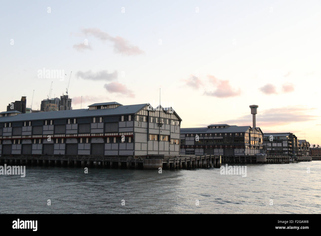 Walsh Bay, viewed from Sydney Harbour Stock Photo - Alamy