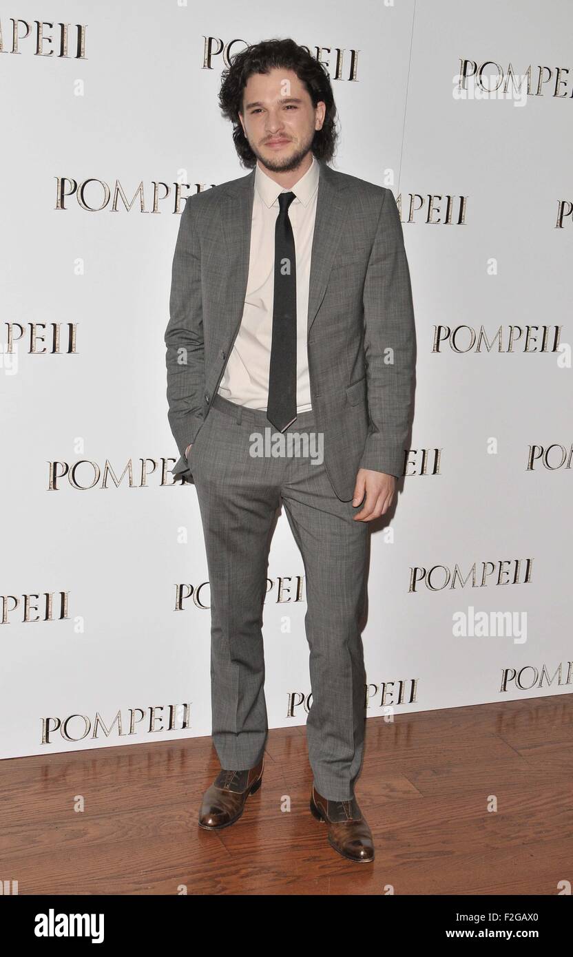 London. UK Kit Harington at the Pompeii VIP film screening, Vue West ...