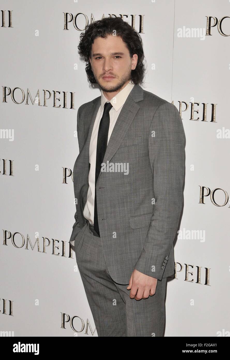 London. UK Kit Harington at the Pompeii VIP film screening, Vue West ...