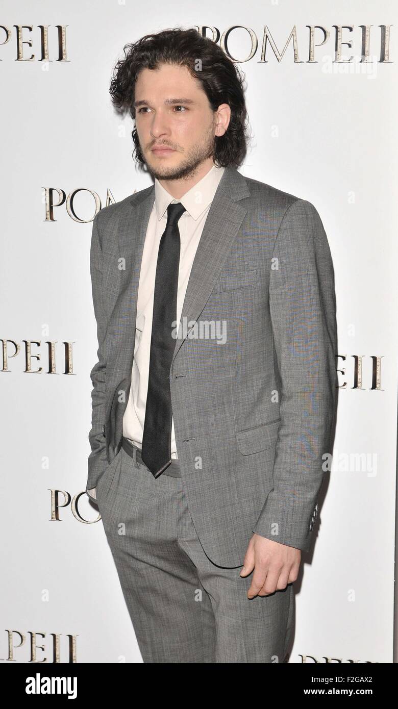 London. UK Kit Harington at the Pompeii VIP film screening, Vue West ...