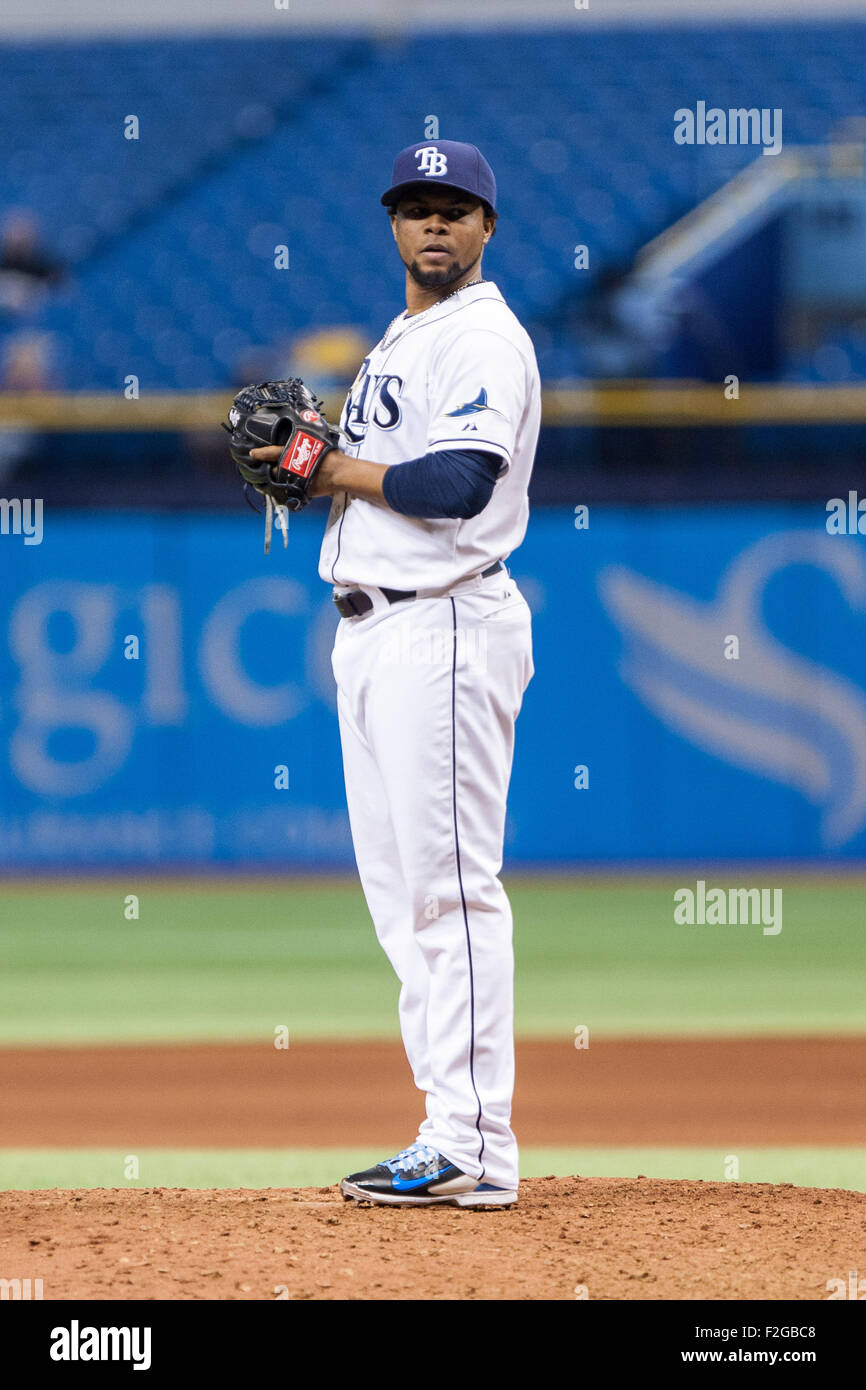 St. 17th Sep, 2015. Tampa Bay Rays relief pitcher Alex Colome #37 get ...