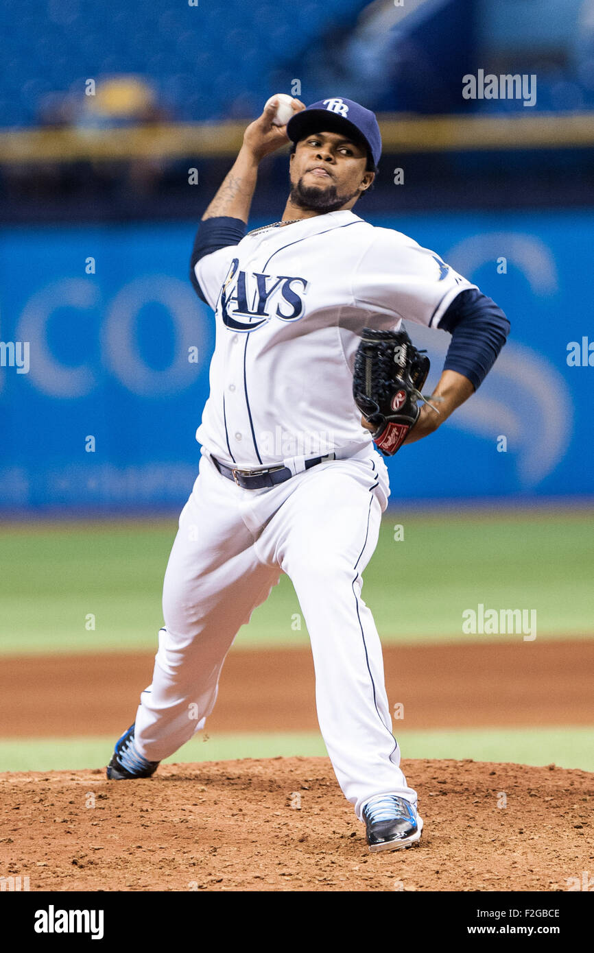 St. 17th Sep, 2015. Tampa Bay Rays relief pitcher Alex Colome #37 ...