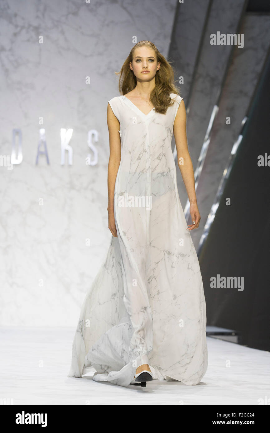 London, UK. 18th September, 2015. DAKS fashion show during London ...