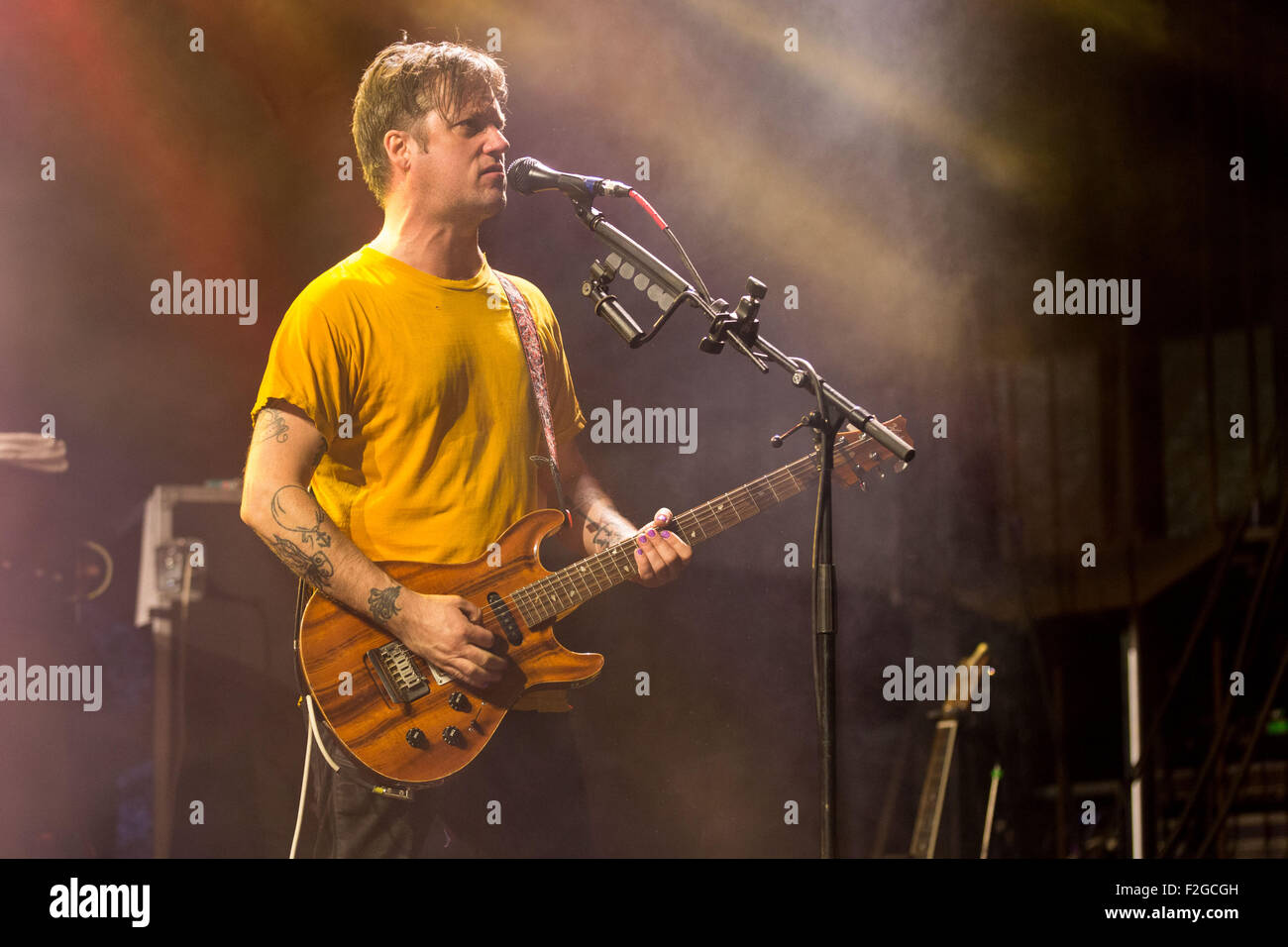 Chicago, Illinois, USA. 13th Sep, 2015. Musician ISAAC BROCK of Modest ...