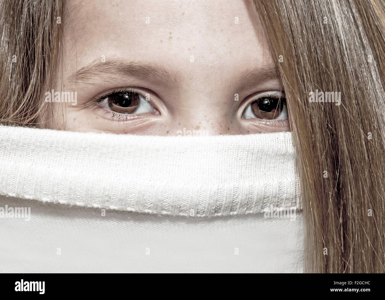 Mysterious eyes hi-res stock photography and images - Alamy