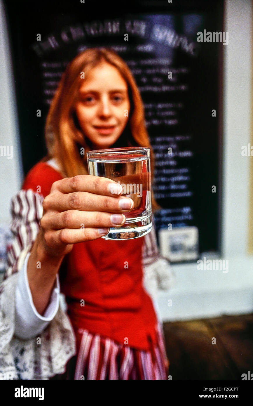 A Dipper holding a glass of water from the Chalybeate Spring, Royal ...