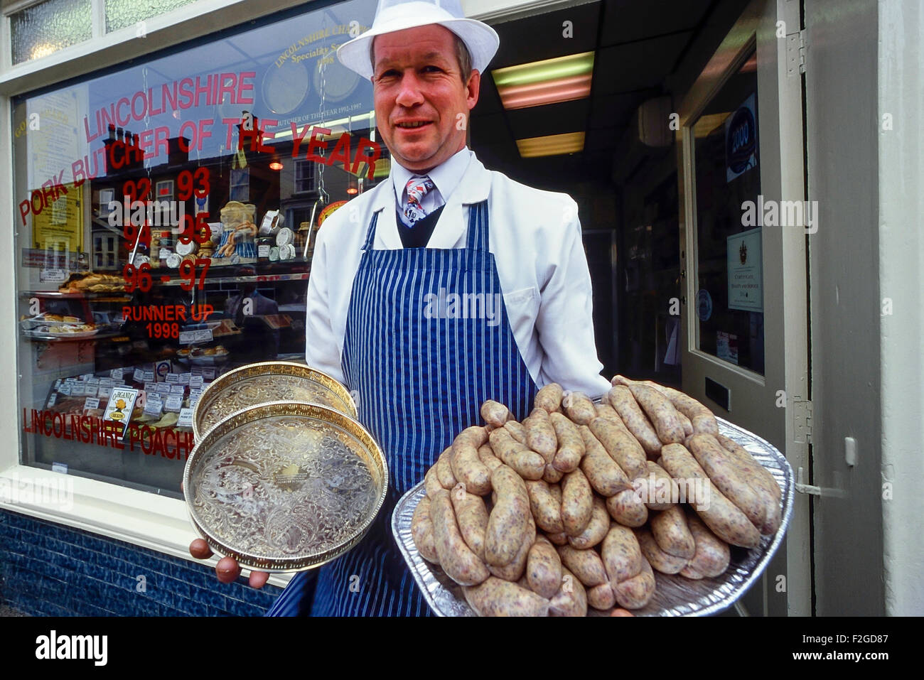 Jackson's Butchers. Louth. Lincolnshire. England. UK .Circa 1999 Stock ...