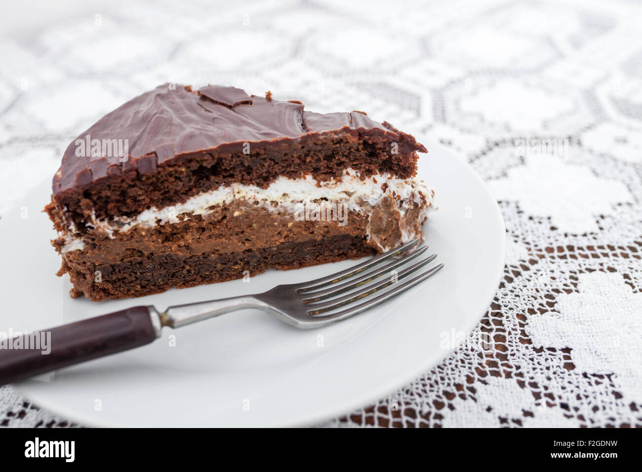Close up cake with fork hi-res stock photography and images - Alamy