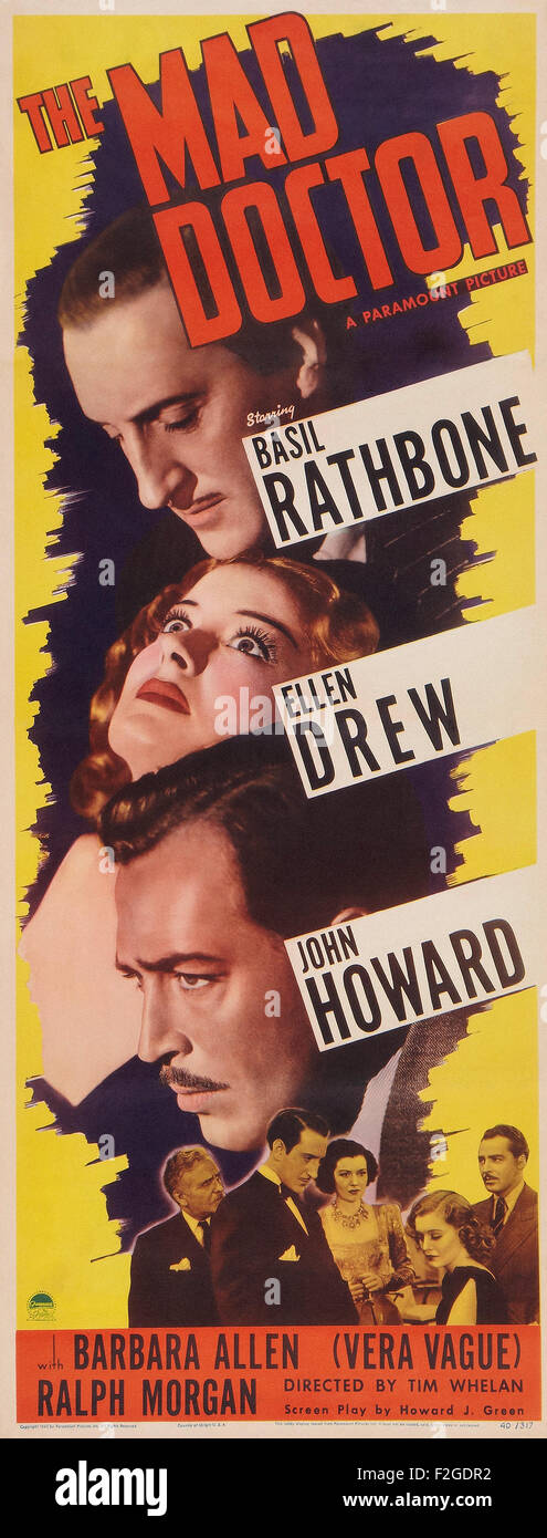 Mad Doctor, The (1941) 03 - Movie Poster Stock Photo - Alamy