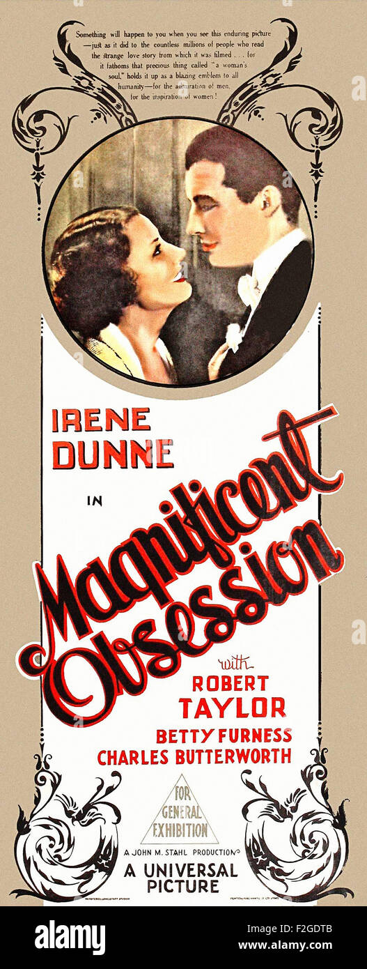 Magnificent Obsession (1935) 03 - Movie Poster Stock Photo - Alamy