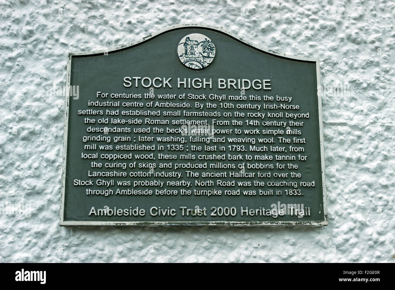 Stock High Bridge Plaque Stock Photo - Alamy